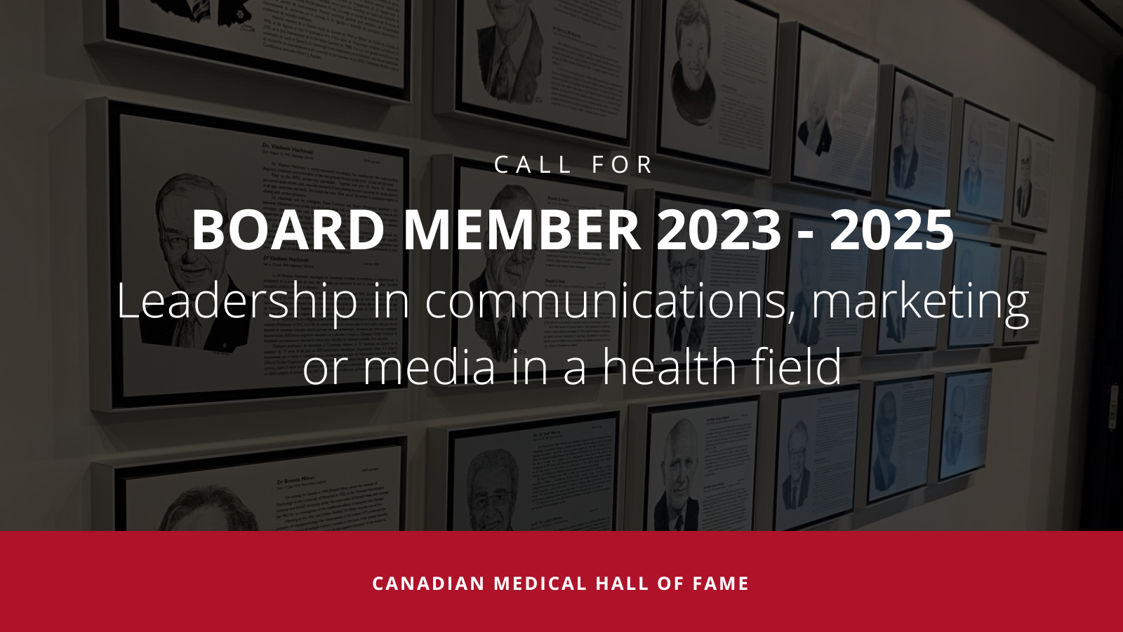 Call for Board Member 2023 - 2025 | CMHF